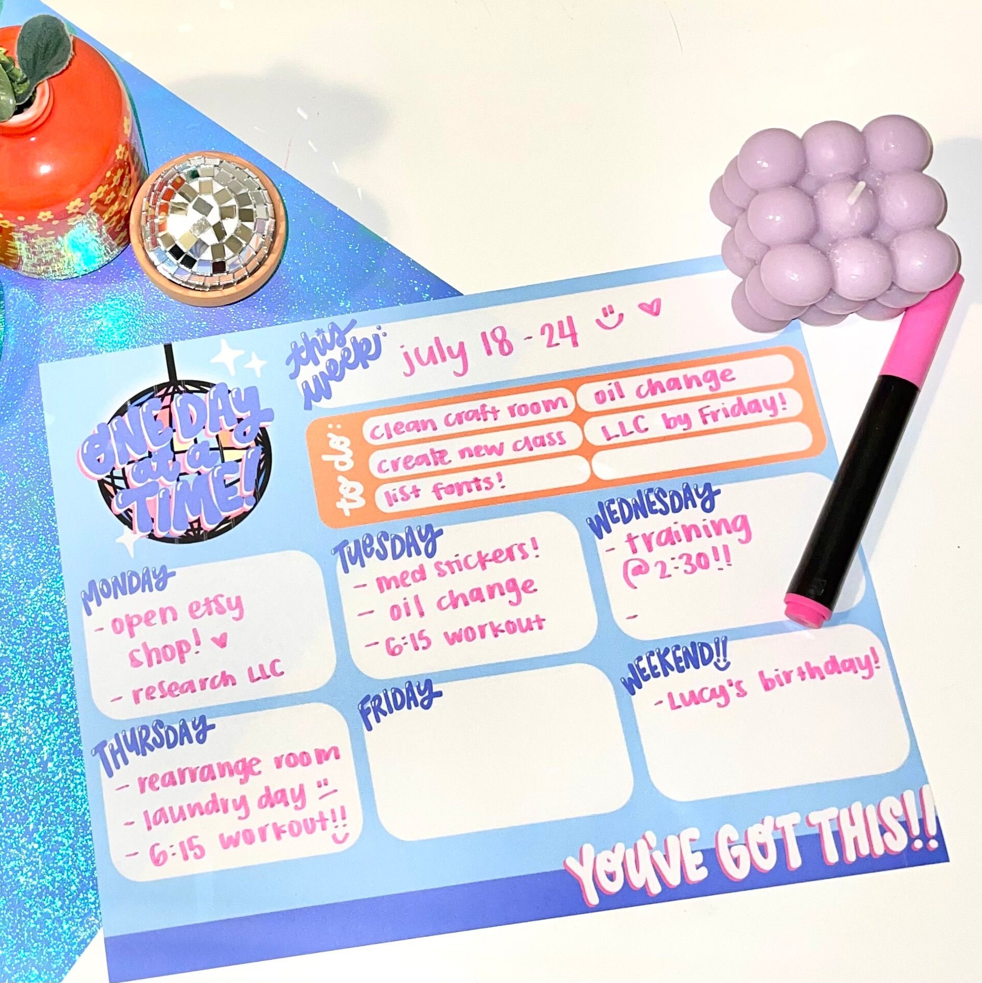 Printable Weekly Calendar To-do Template— Use on Paper, in Notes App ...