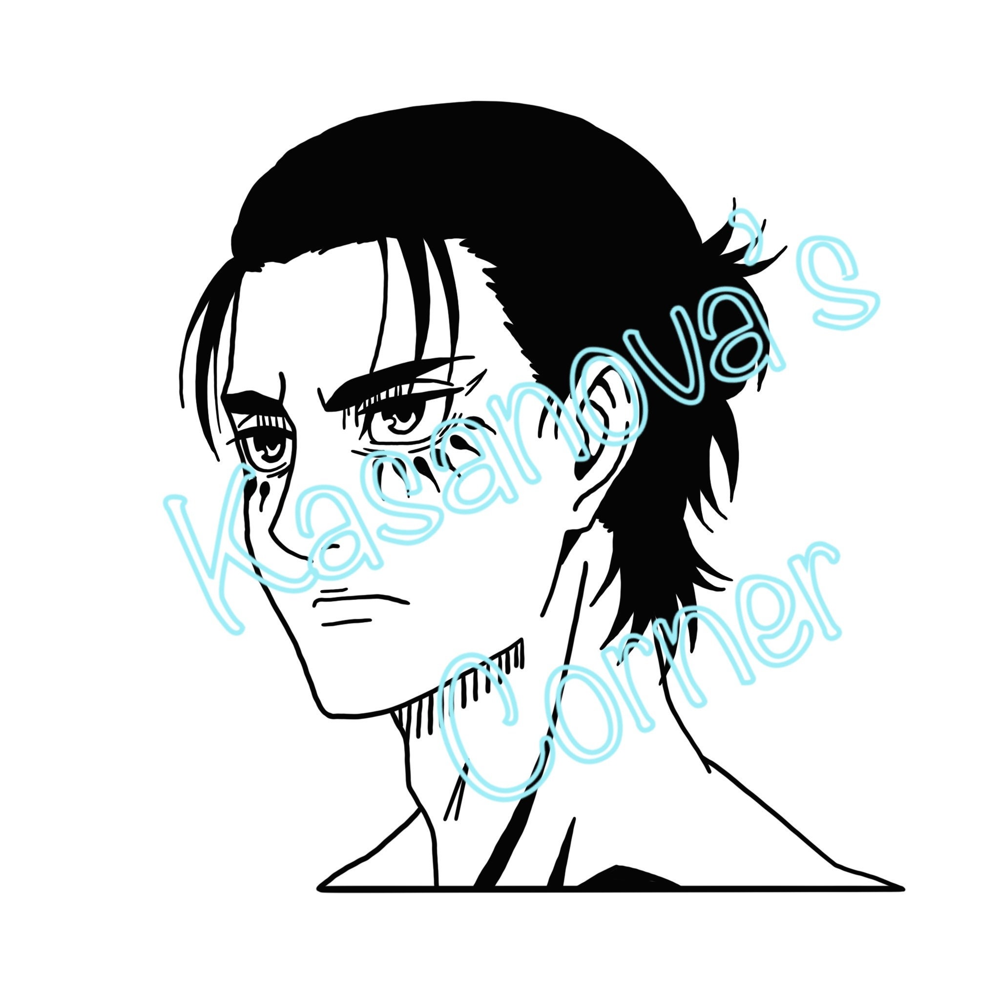 Eren Jeager Attack on Titan Decals | Etsy