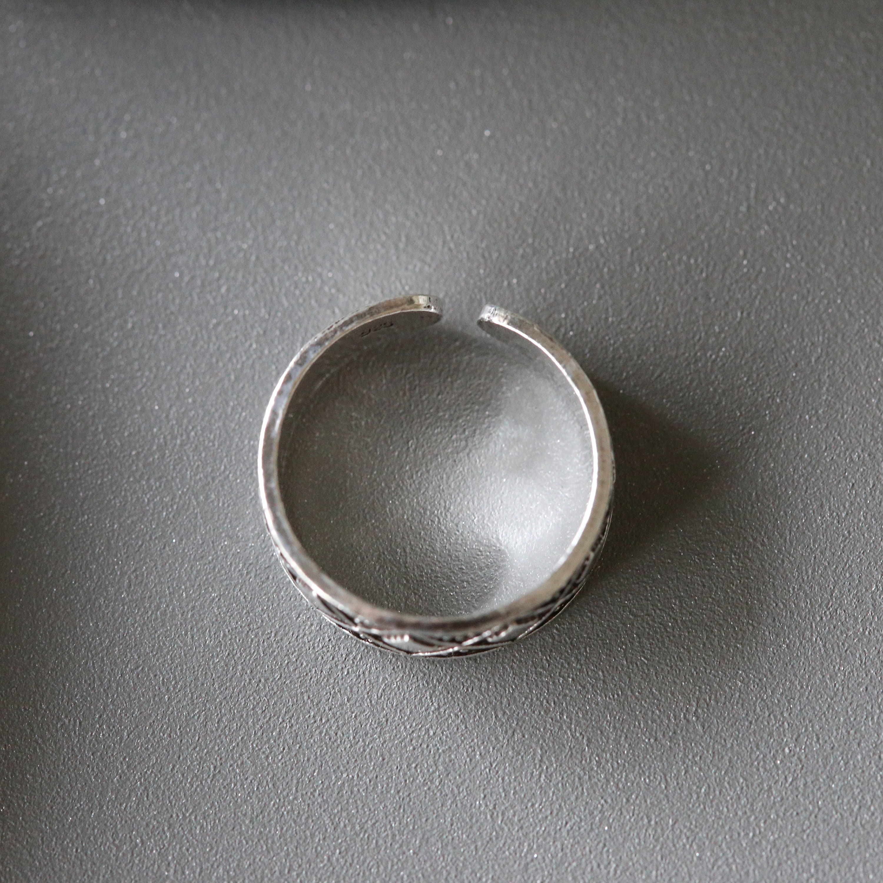 Anillo de punta de plata anillo de punta ajustable anillo ajustable ...