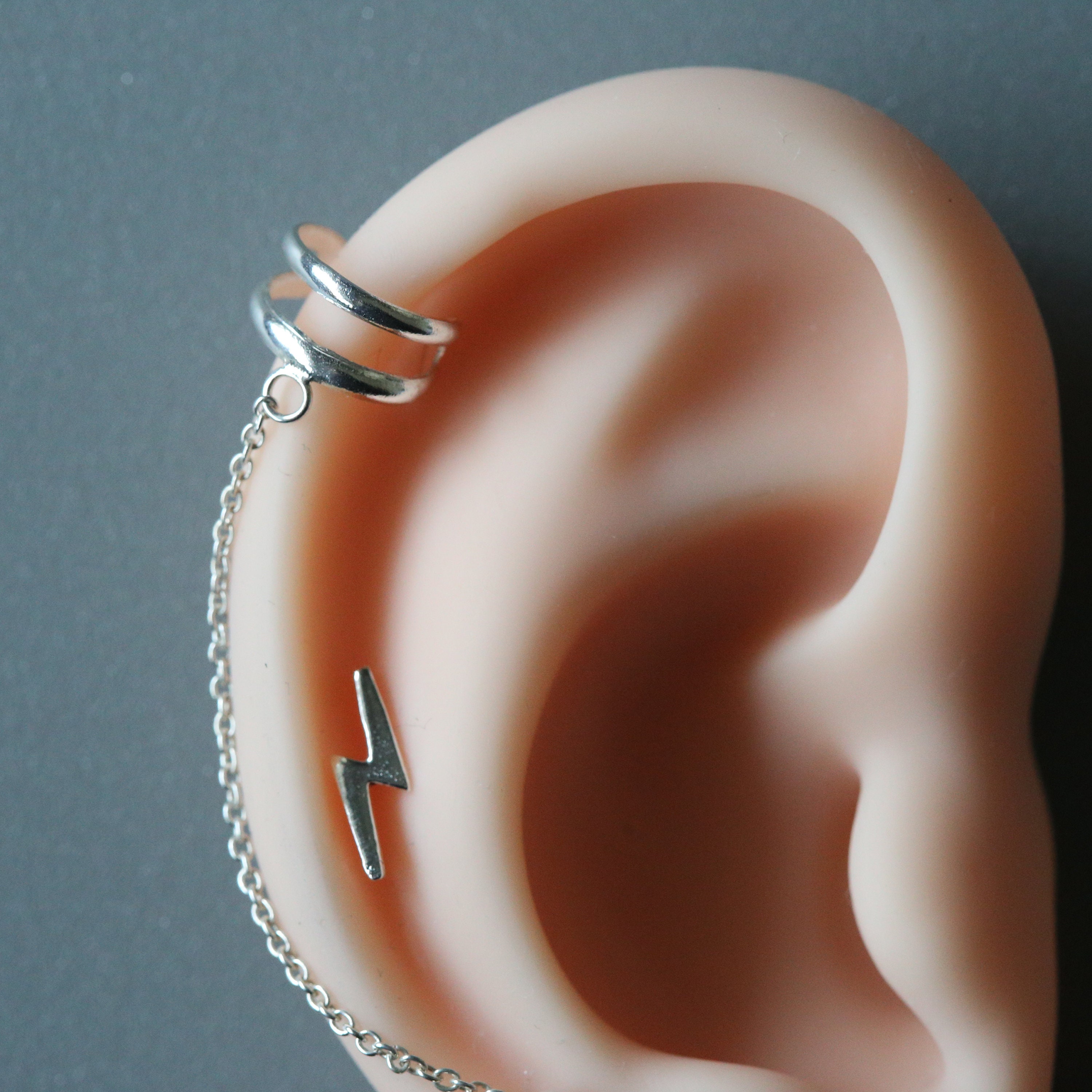 Lightning Bolt Ear Studs Silver Lightning Bolt Earrings - Etsy UK