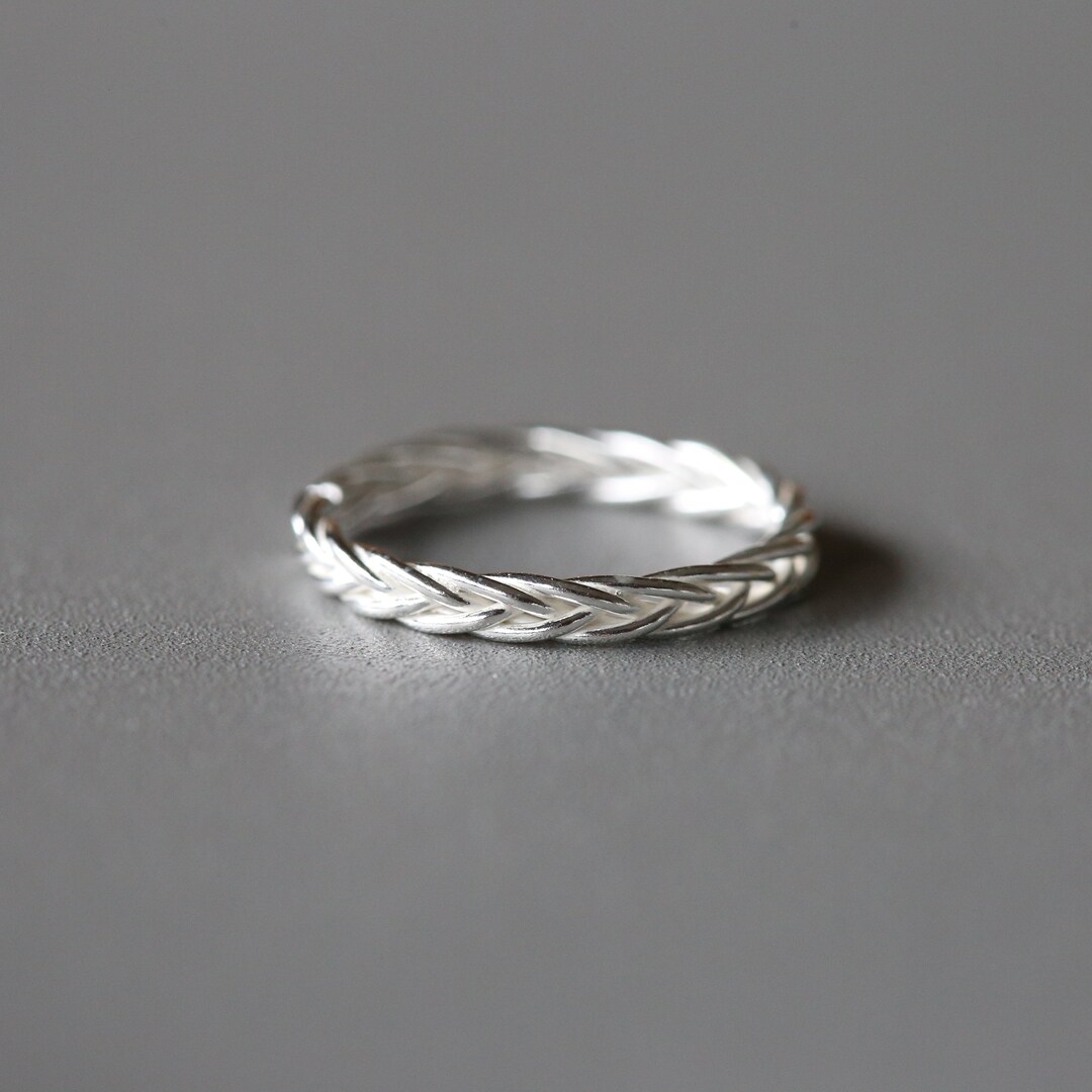 Braided Sterling Silver Toe Ring - Adjustable Minimalist Jewelry - Etsy