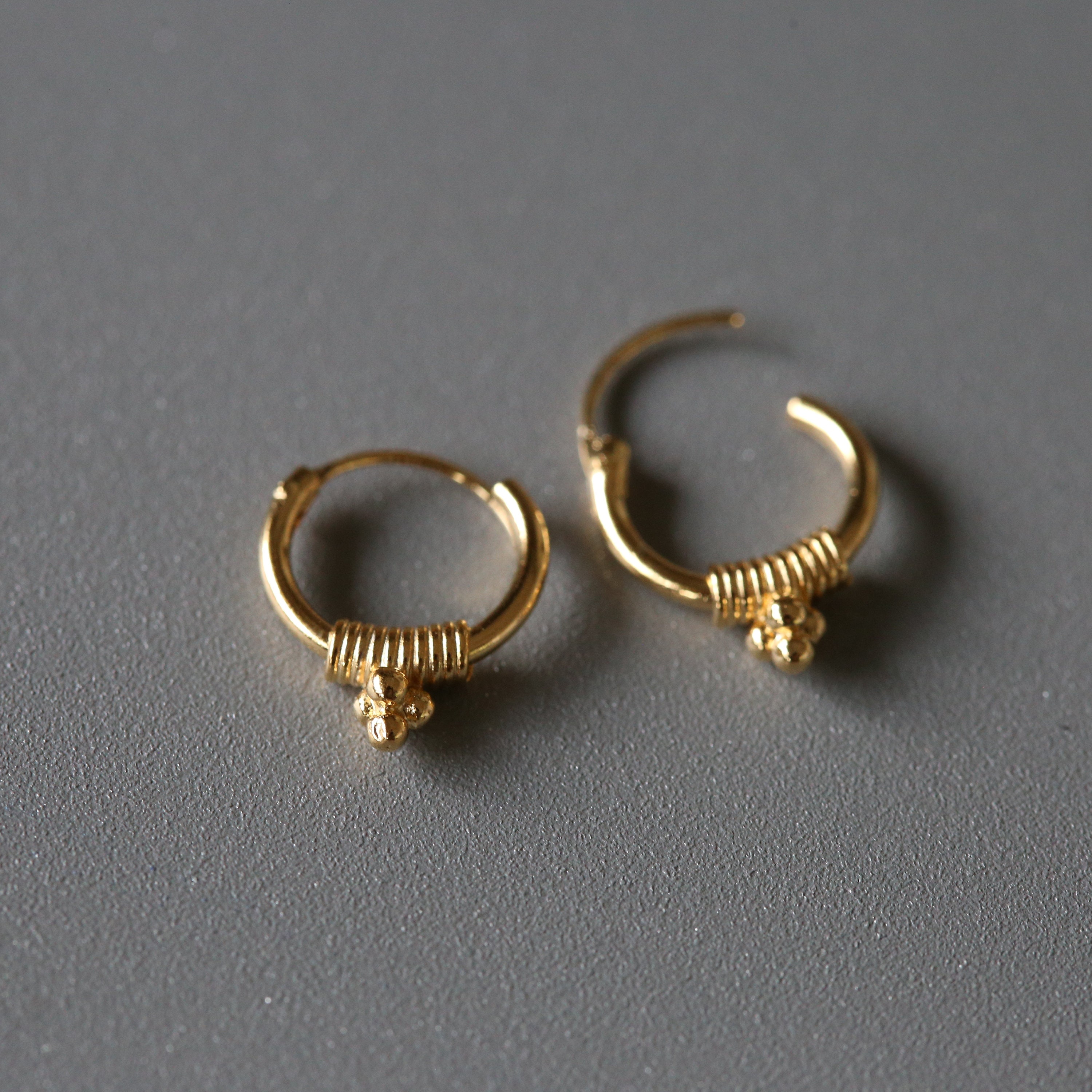 10mm Gold Plated Bali Hoops Bali Hoops Gold Plated - Etsy
