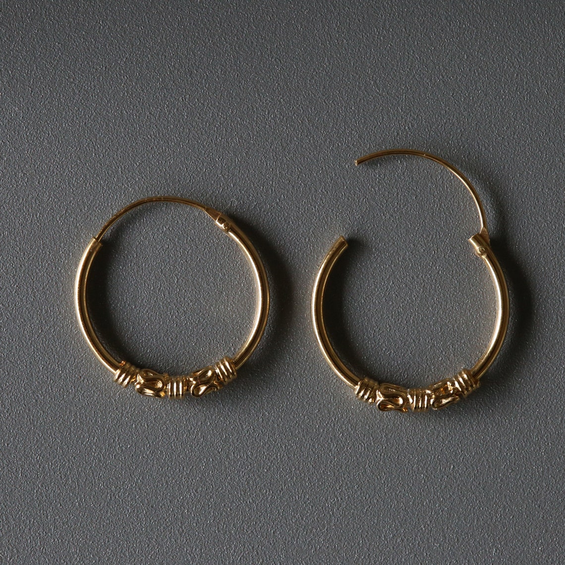 18mm Gold Plated Bali Hoops Bali Hoops Gold Plated - Etsy