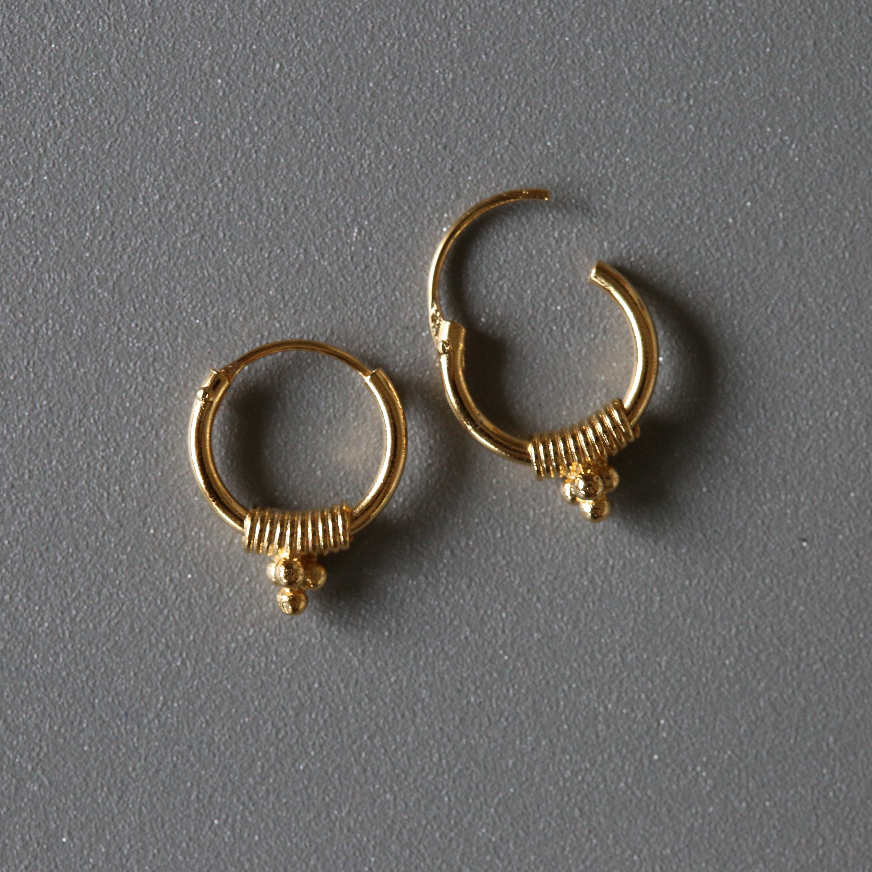 10mm Gold Plated Bali Hoops Bali Hoops Gold Plated | Etsy