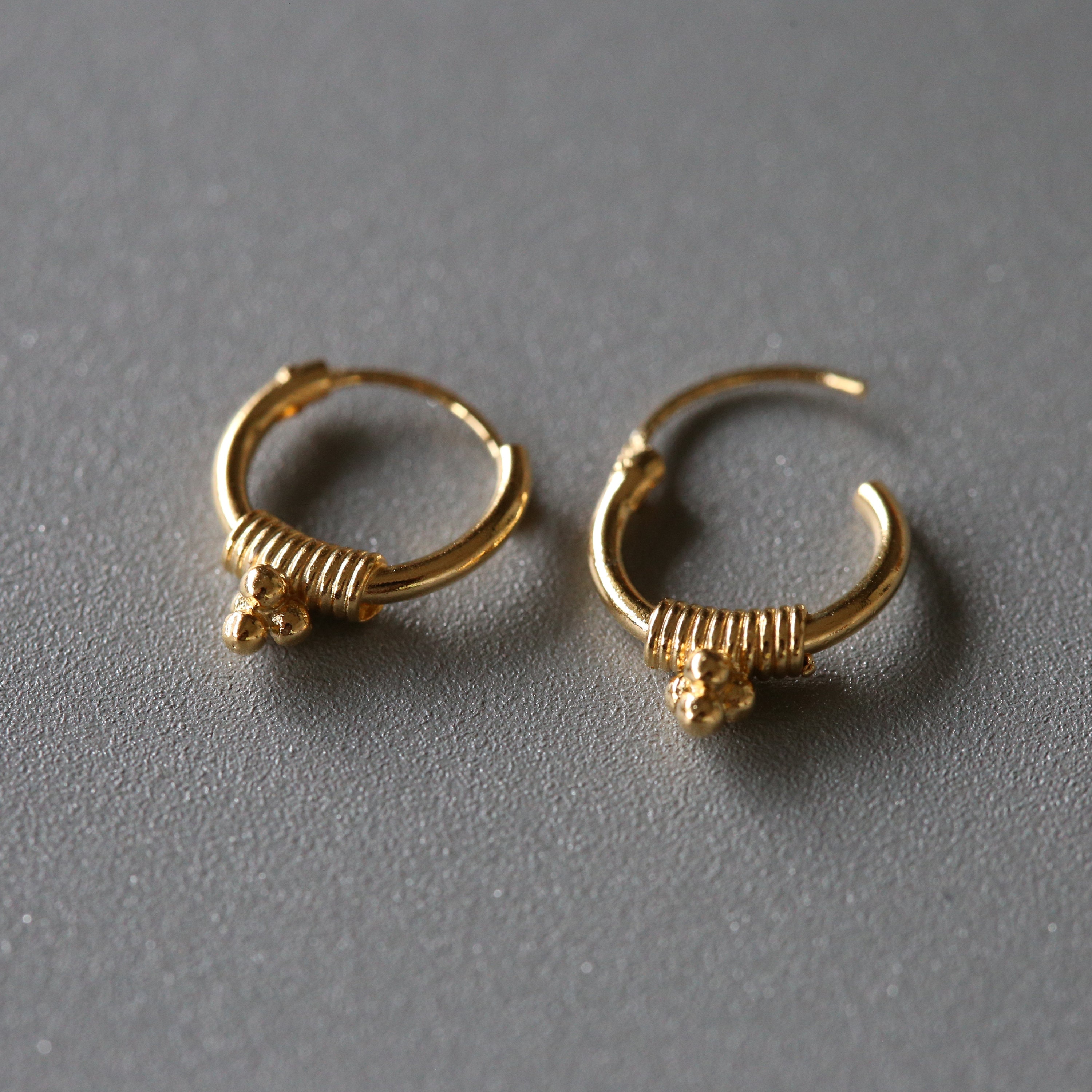 10mm Gold Plated Bali Hoops Bali Hoops Gold Plated - Etsy