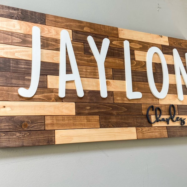 Baby Boy Name Sign - Etsy