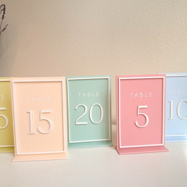 Stone Table Numbers - Etsy