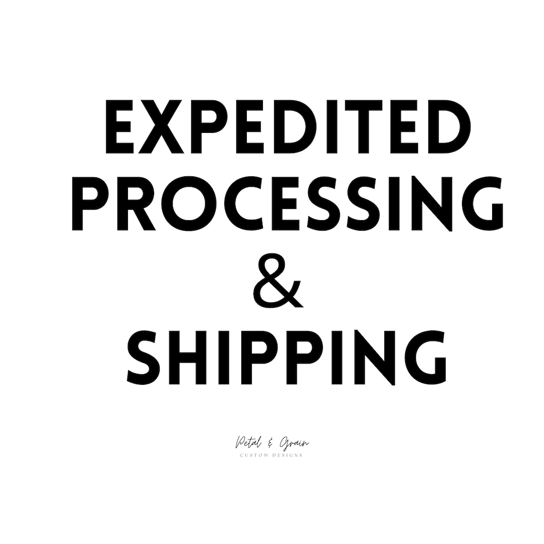 Expedited Order Fee: Approved Orders Only - Etsy