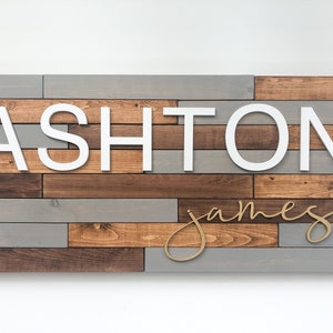 Baby Boy Name Sign Nursery, Baby Boy Sign, Baby Name Sign, Personalized ...