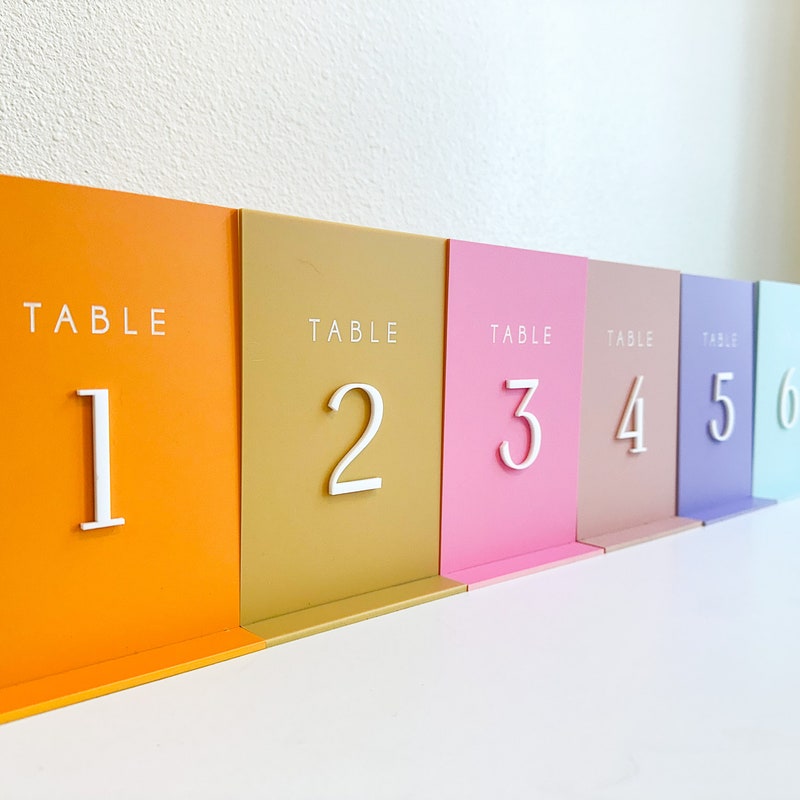 Acrylic Numbers - Etsy
