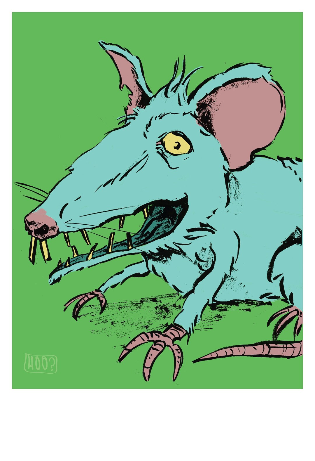 Rat Print - Etsy