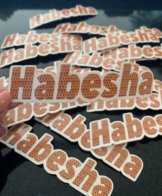 Habesha Colorful Sticker Habesha Ethiopian Eritrean Sticker - Etsy