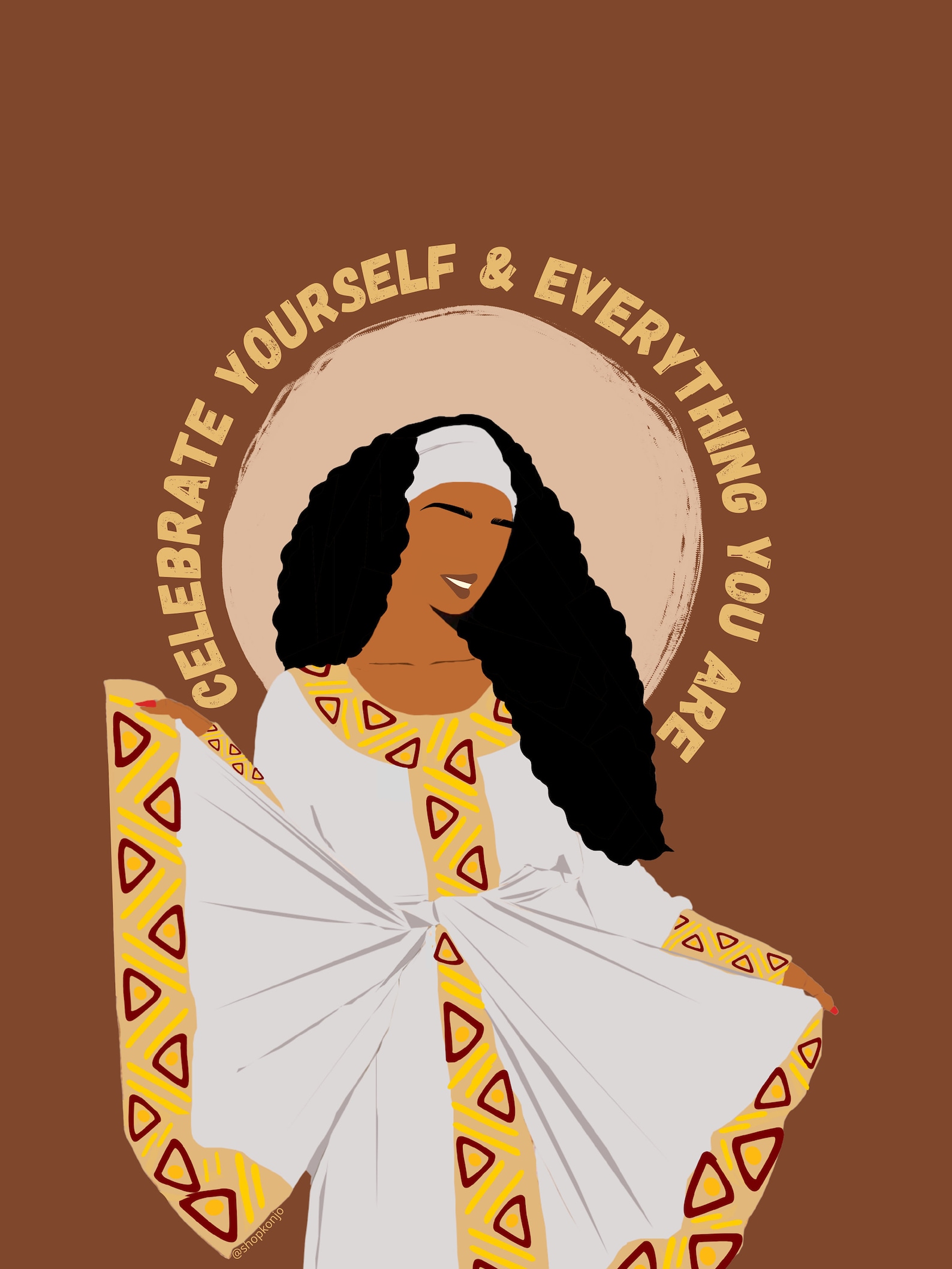 Celebrate Yourself Habesha Girl Digital Download | Habesha Woman ...
