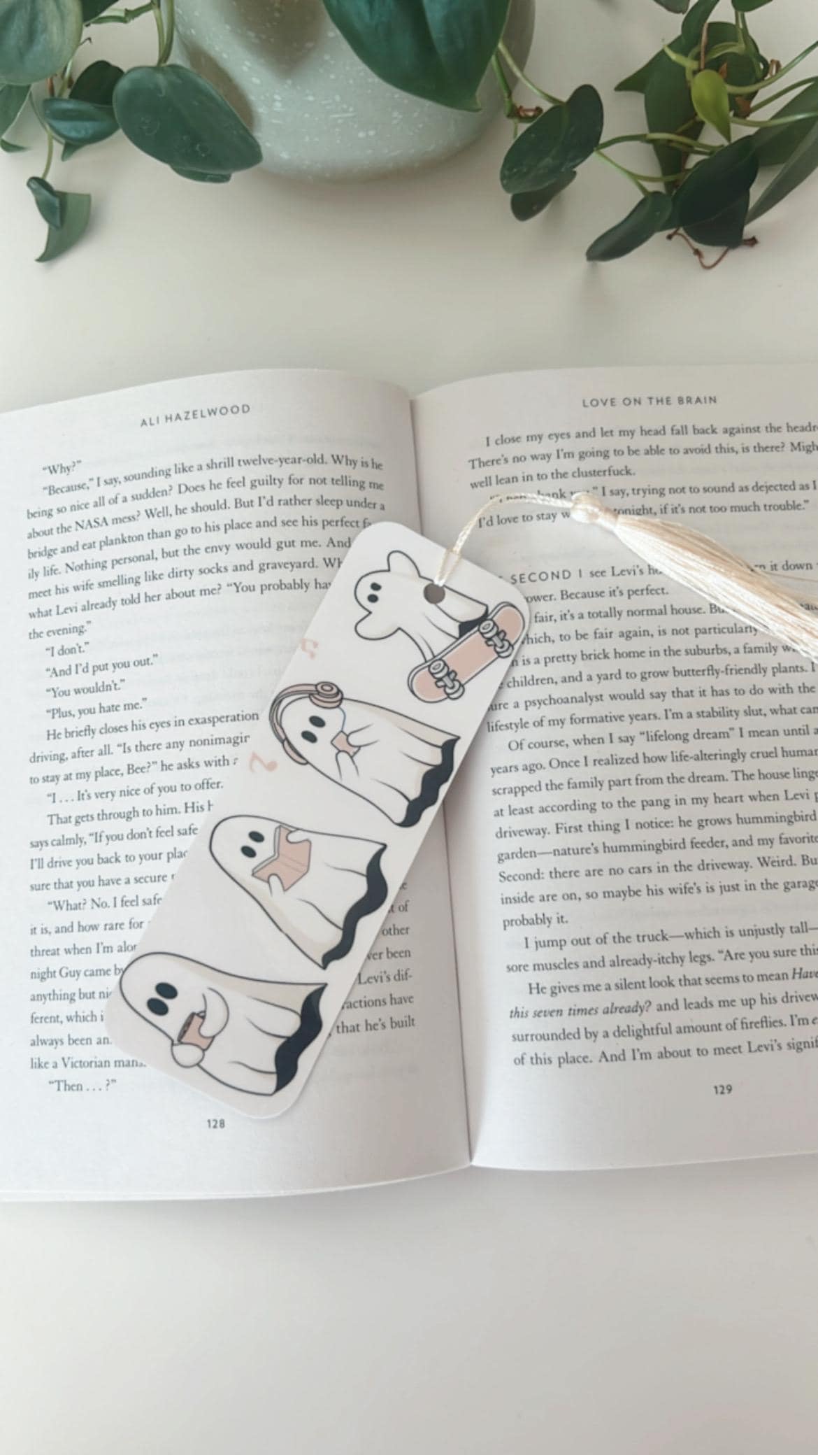 Spooky Cute Halloween Ghost Reading Bookmark With Tassel,adorable ...