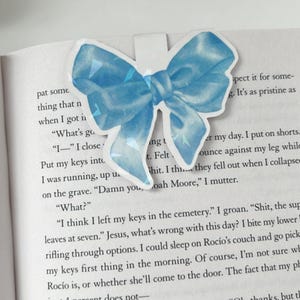 Girly Pink Bow Magnetic Bookmark,pink Bow Coquette Bookmark for Book ...