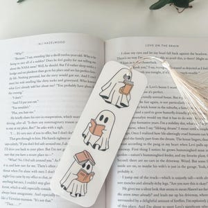 Spooky Cute Halloween Ghost Reading Bookmark With Tassel,adorable ...