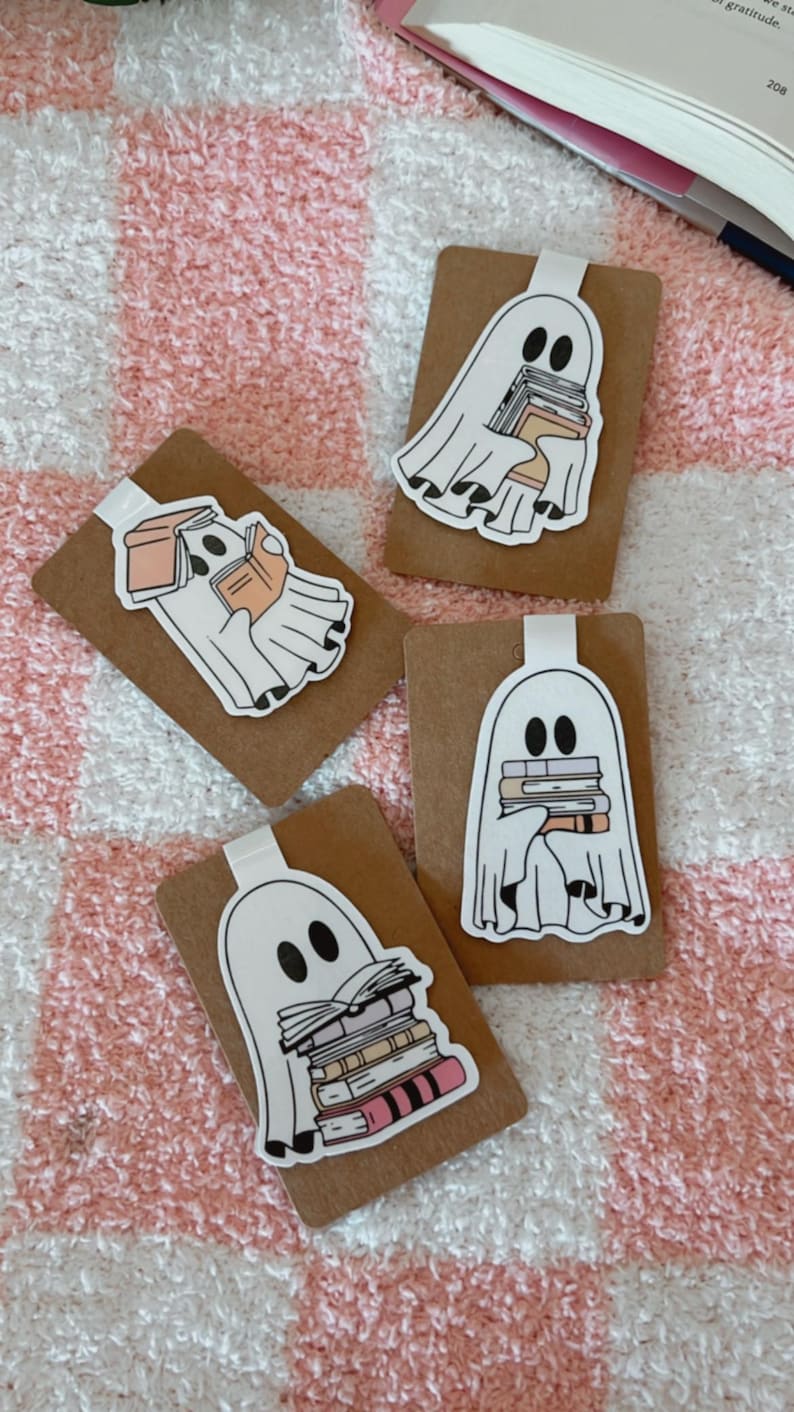 Read More Books Magnetic Ghost Bookmark,spooky Ghost Bookmark,library ...