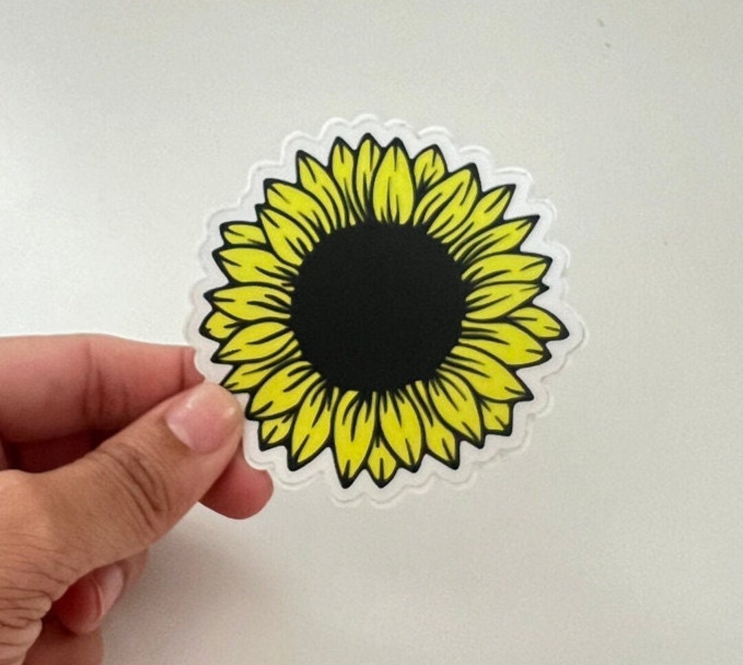 Sunflower Sticker,tumbler Sunflower Decal,waterproof Flower Sticker ...