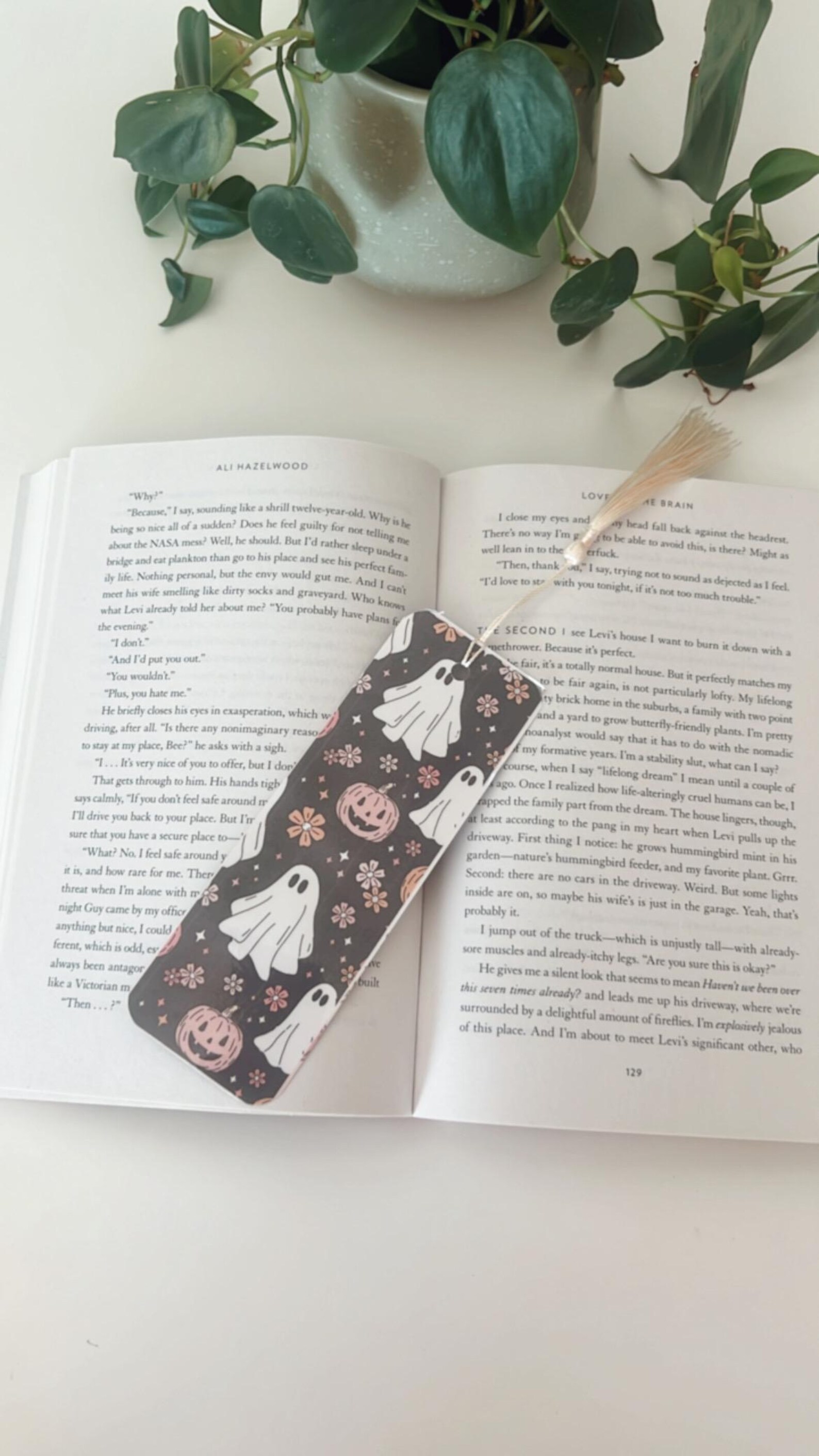 Spooky Cute Halloween Ghost Reading Bookmark With Tassel,adorable ...