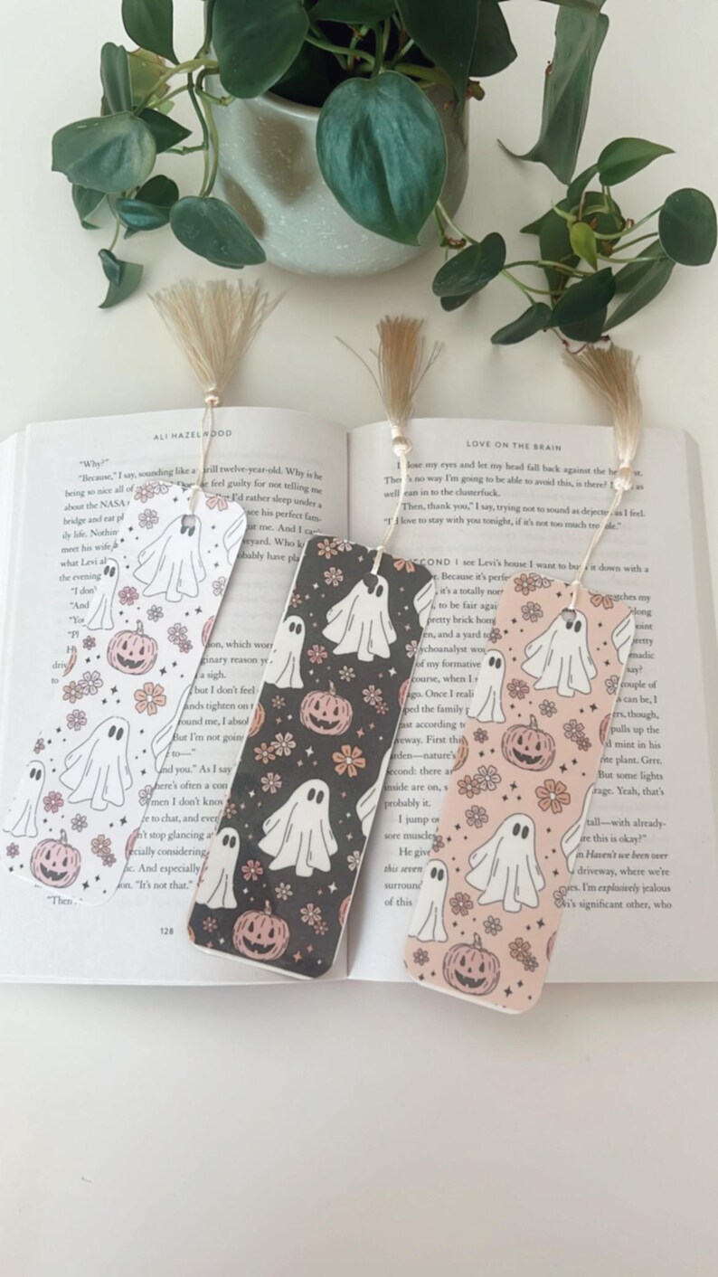 Spooky Cute Halloween Ghost Reading Bookmark With Tassel,adorable ...