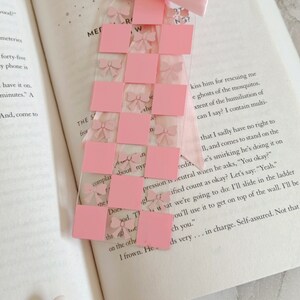 Checkered Bookmark,acrylic Checked Bookmark for Book Lovers,custom Name ...
