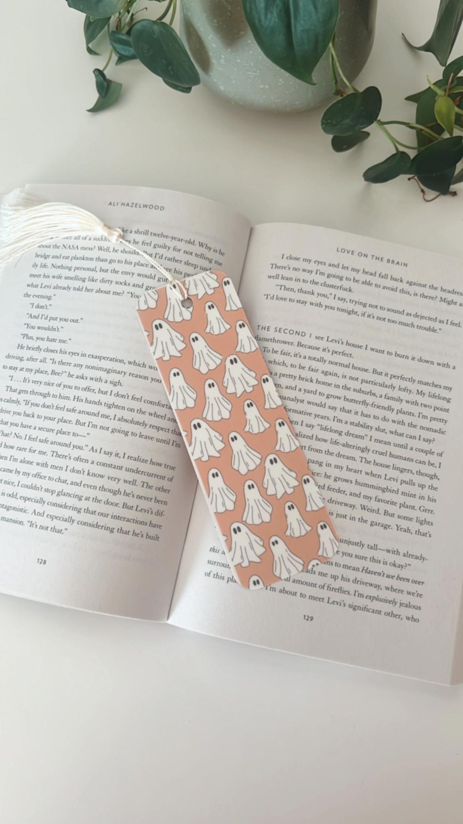 Cute Halloween Spooky Ghost Reading Bookmark With Tassel,booktok ...