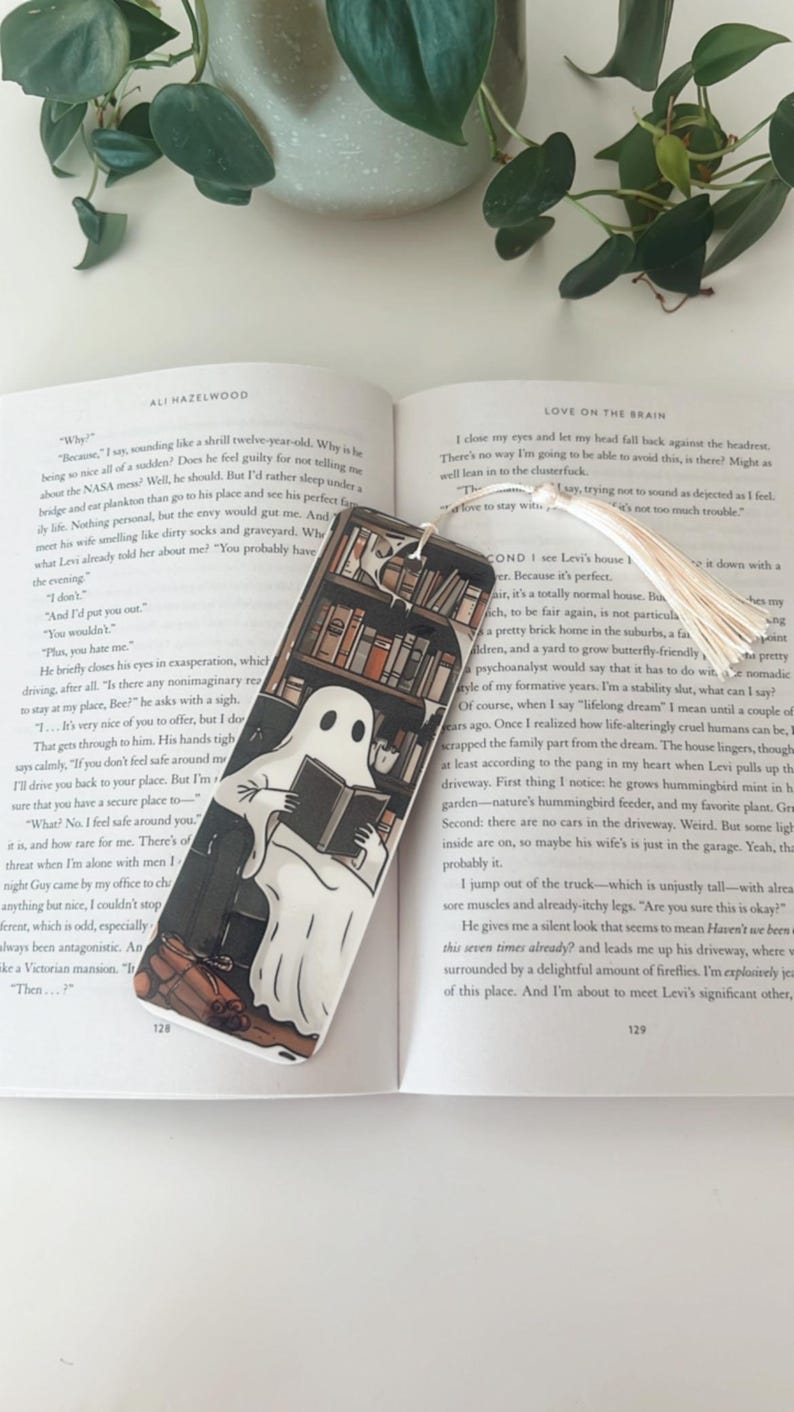 Spooky Cute Halloween Ghost Reading Bookmark With Tassel,adorable ...