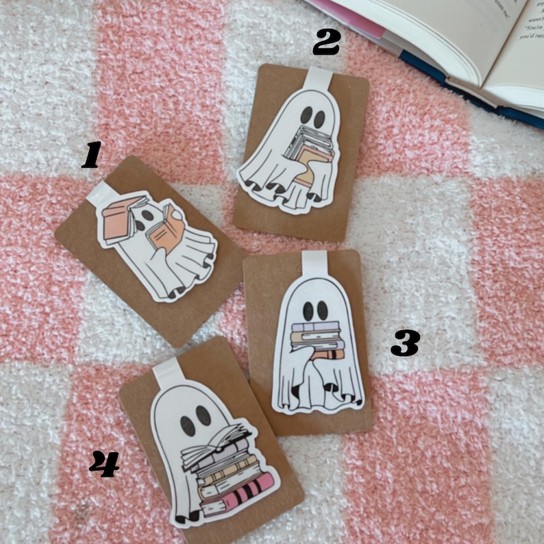 Read More Books Magnetic Ghost Bookmark,spooky Ghost Bookmark,library ...