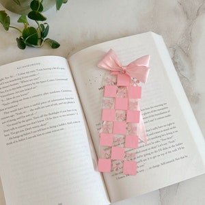 Checkered Bookmark,acrylic Checked Bookmark for Book Lovers,custom Name ...