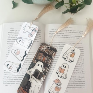 Spooky Cute Halloween Ghost Reading Bookmark With Tassel,adorable ...
