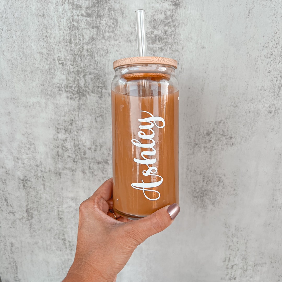 Iced Coffee Glass,soda Can Glass Cup,aesthetic Glass Can,personalized ...