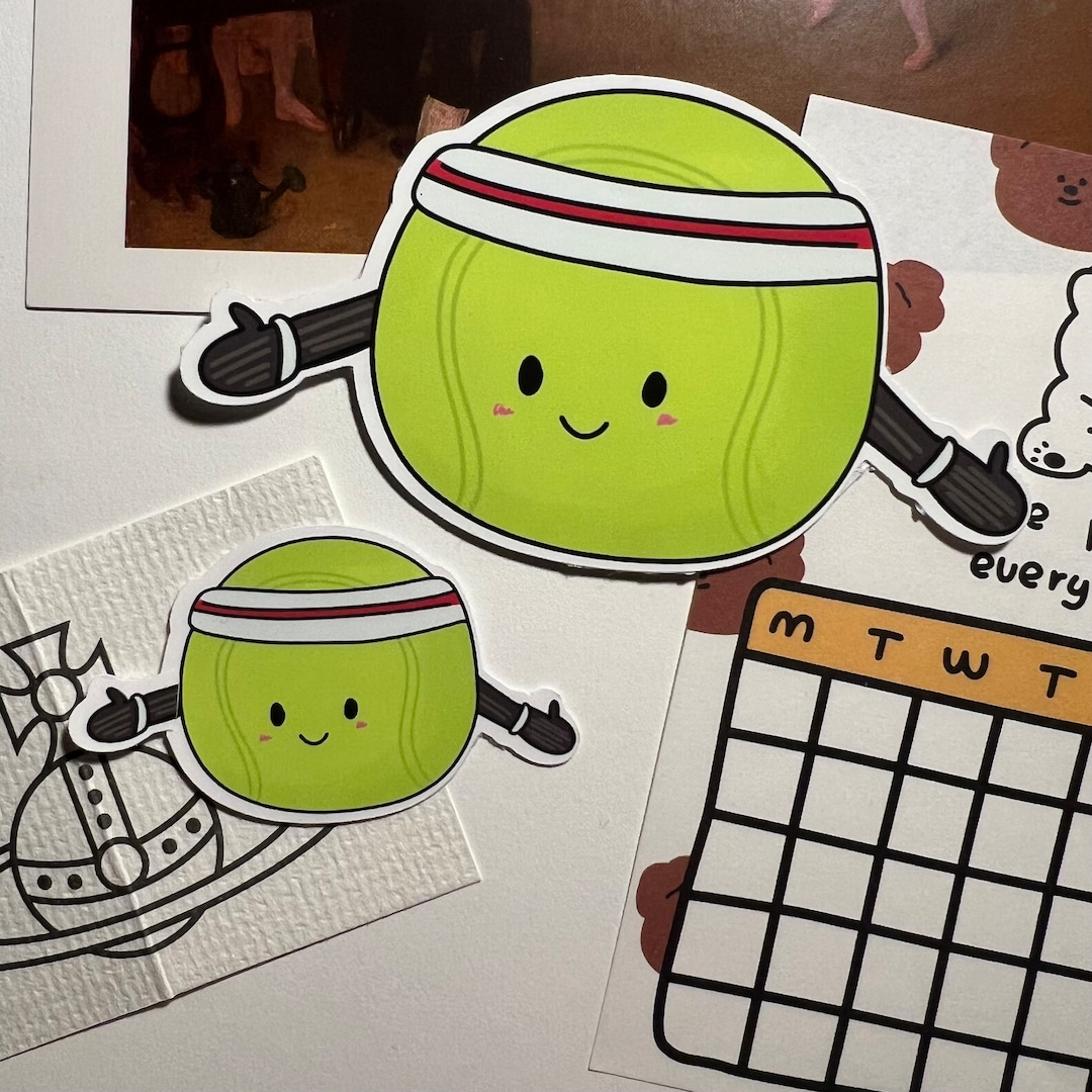 Tennis Ball Sticker Jellycat Inspired Tennis Ball Jellycat Amuseable ...