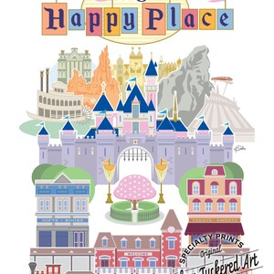 My Happy Place / INSTANT DOWNLOAD / Printable Wall Décor / Disneyland ...