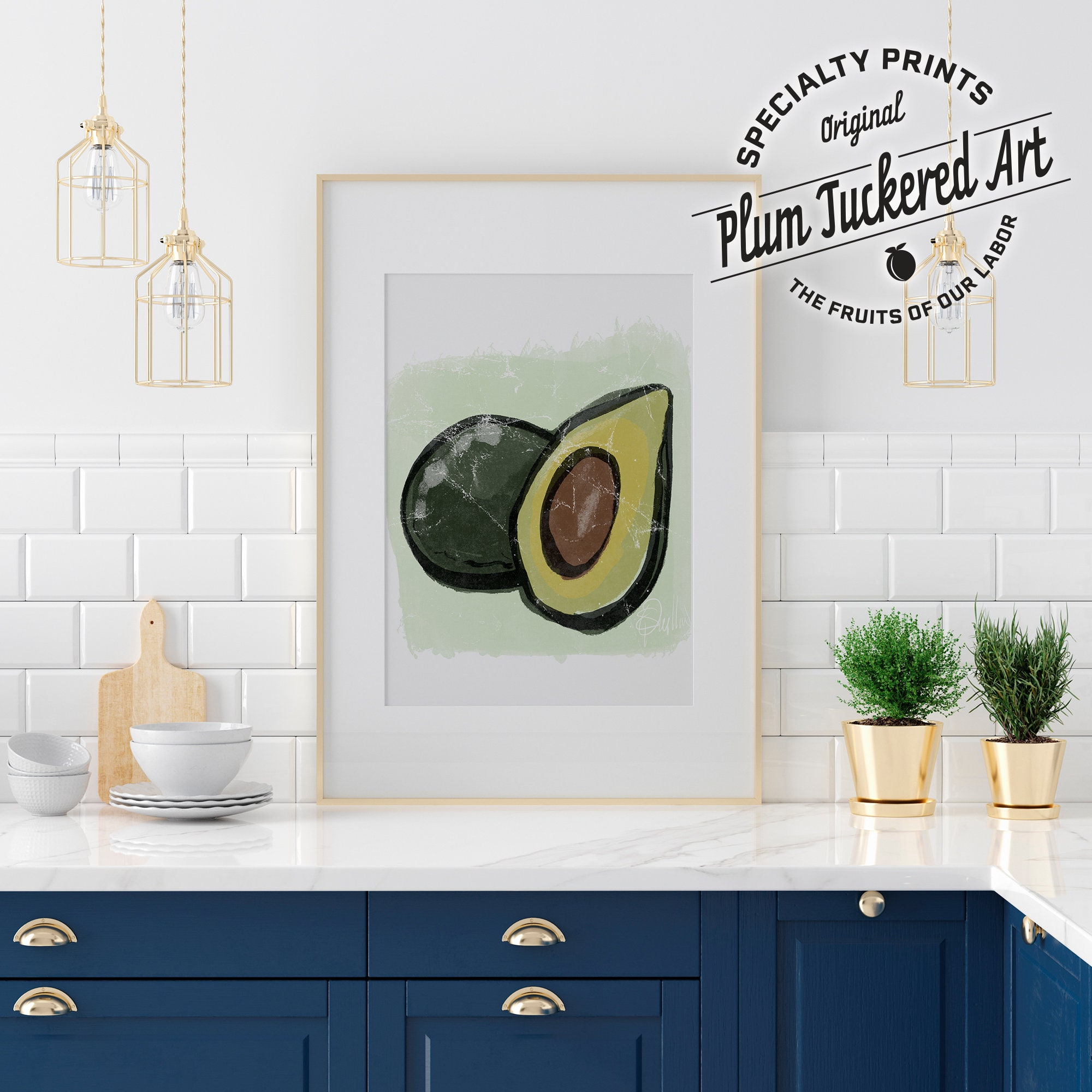 Avocados / INSTANT DOWNLOAD / Printable Wall Art / Kitchen Artwork ...