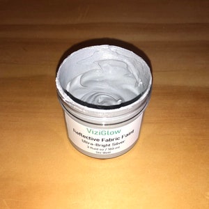 Silver Reflective Fabric Paint - 3 Oz - Ultra-bright, Silver/gray Paint ...