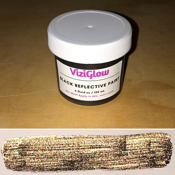 Black Reflective Paint 4 Oz High-visibility Reflective | Etsy