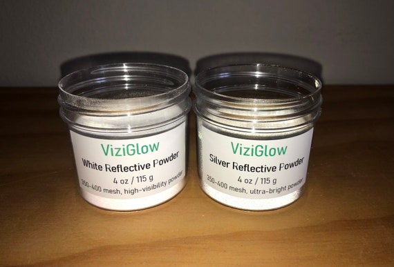 Reflective Powder 4 Oz White and Silver High-visibility - Etsy