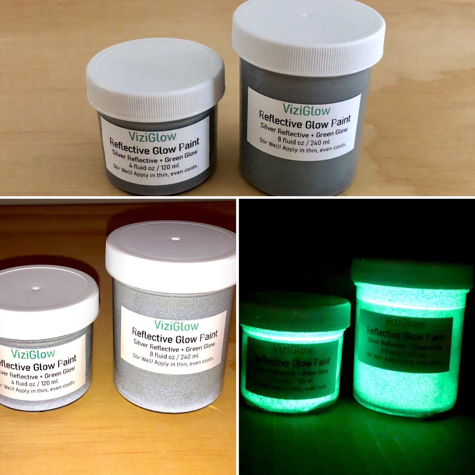 Reflective Glow Paint - Combo Reflect and Glow High-visibility Paint ...