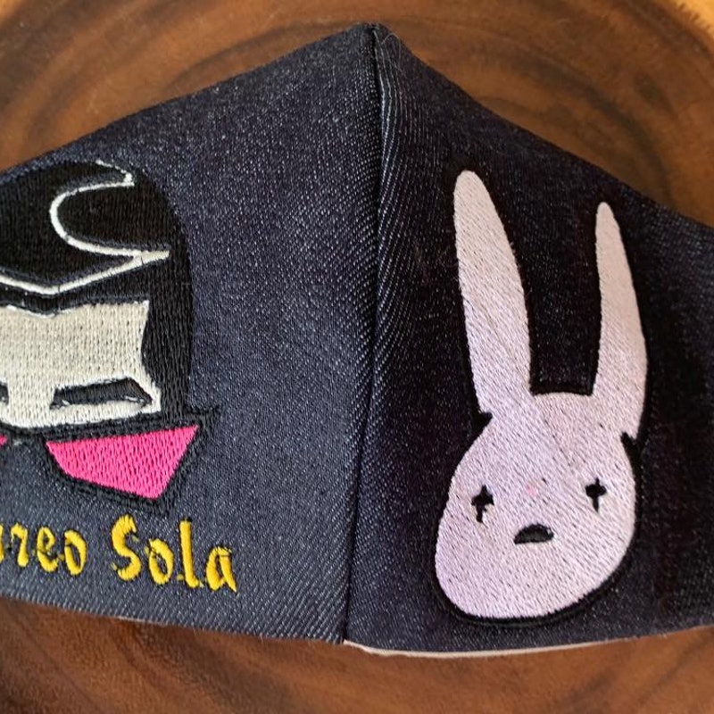 Bad Bunny Mask - Etsy