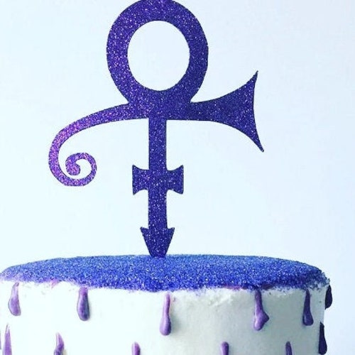 Purple Symbol Cake Topper Floral Pick Centerpiece - Etsy