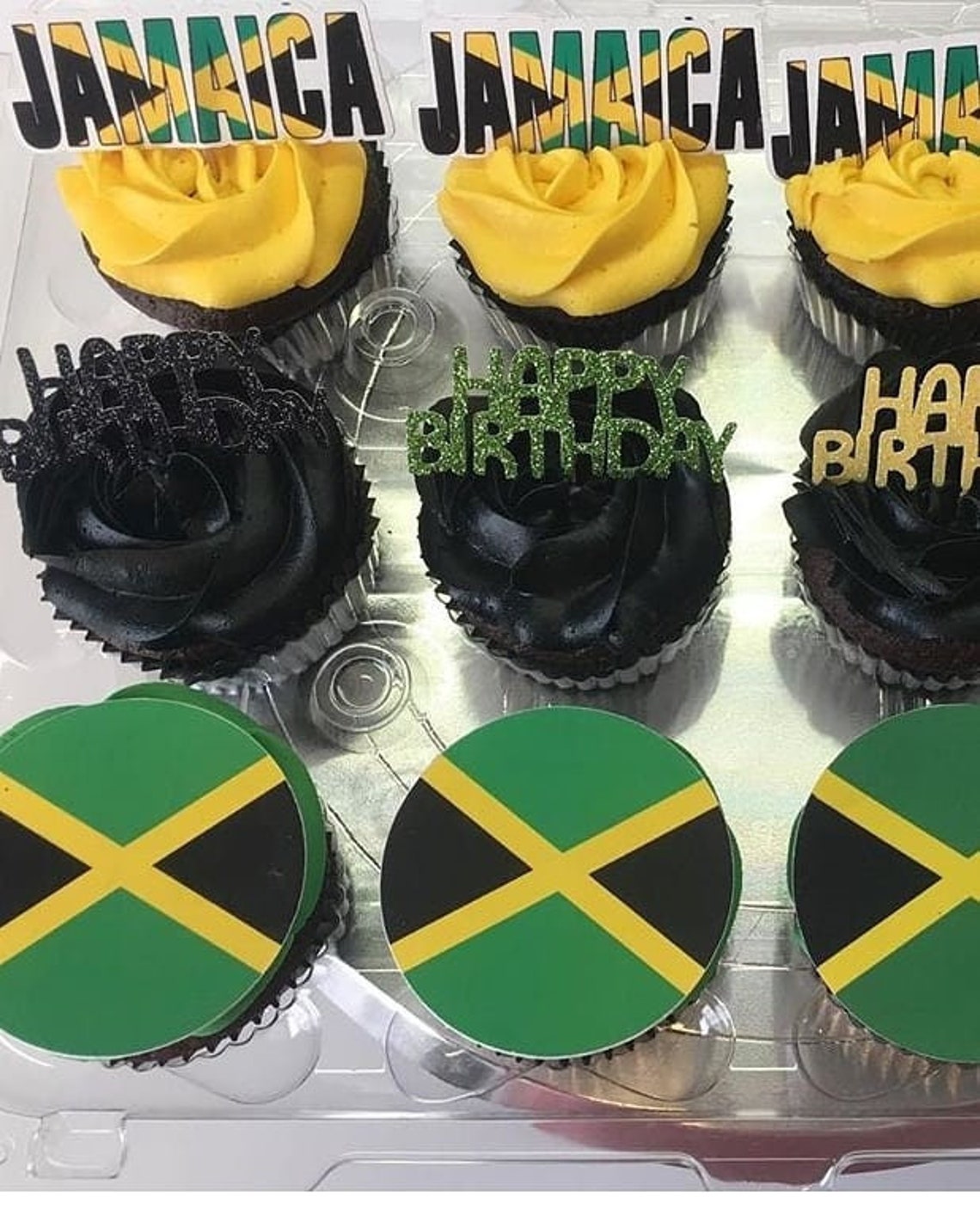 Jamaica Themed Cupcake Topper | Jamaican Party Decoration | Jamaica ...