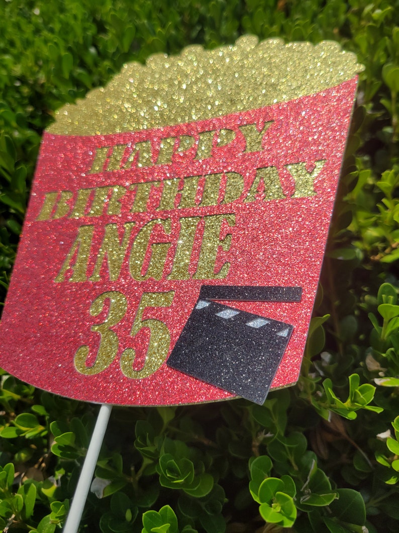 Movie Cinema Night Clapboard Director Cake Topper - Etsy