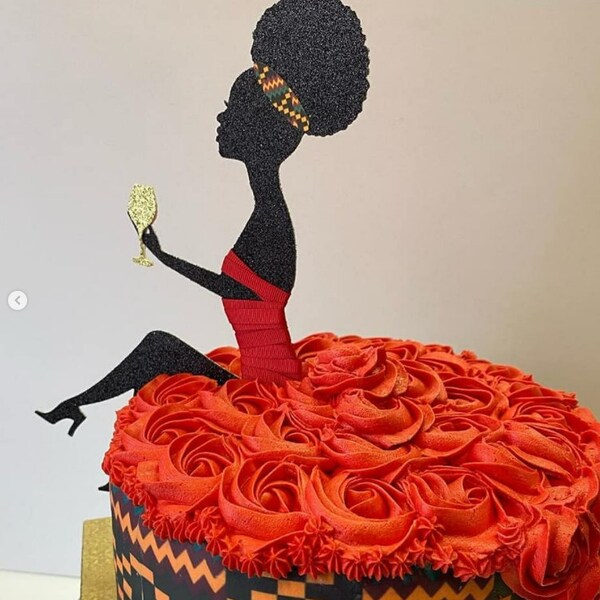Lady Cake Topper - Etsy