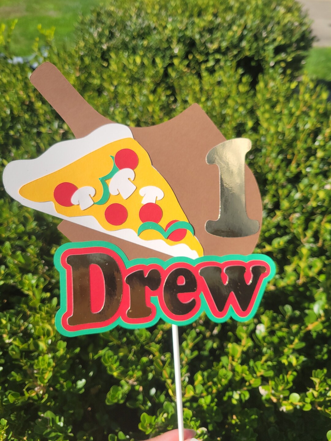 Pizza Party Cake | Pizza Party Decor | Pizza Party Cake Topper | Pizza ...