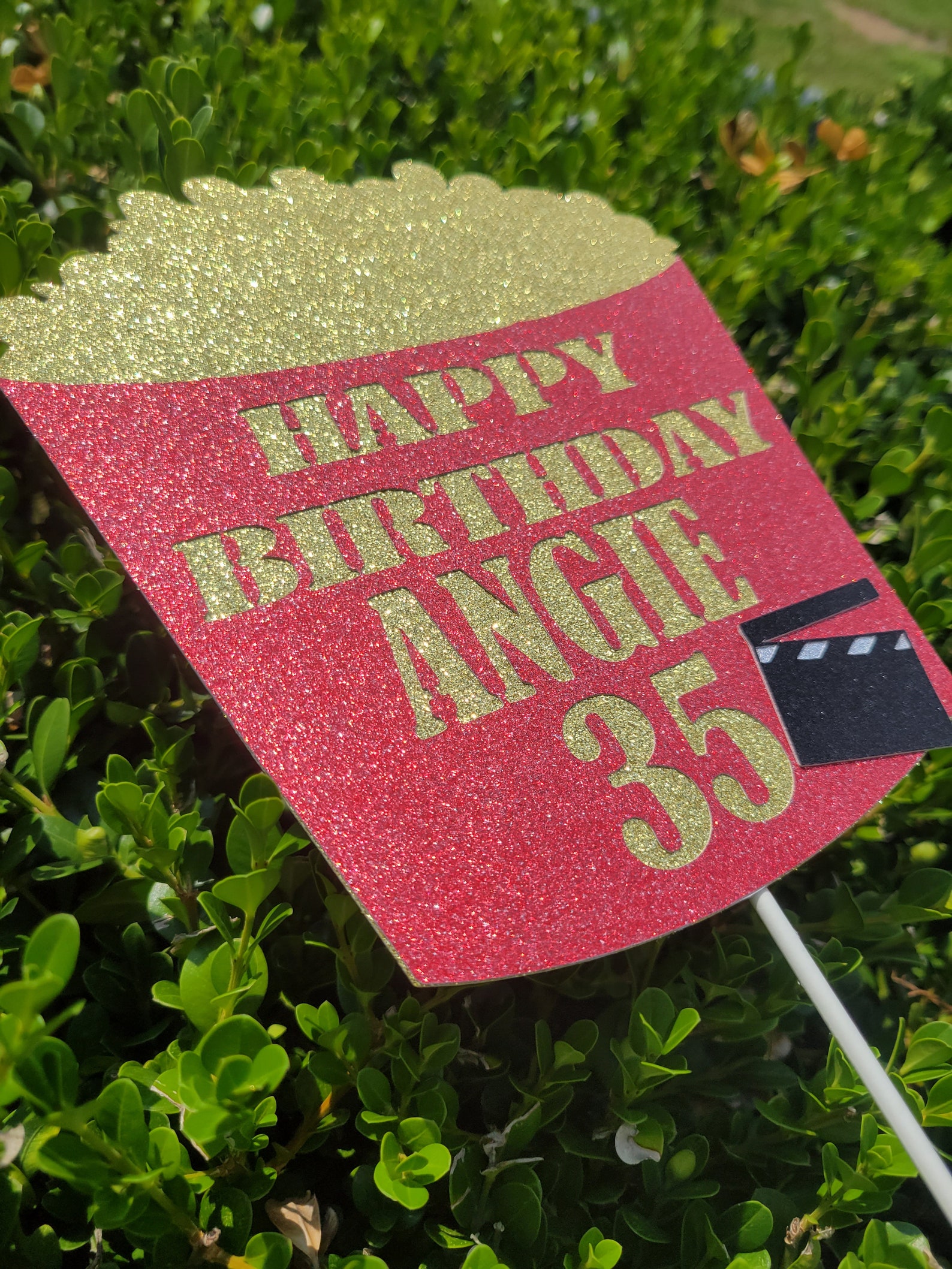 Movie Cinema Night Clapboard Director cake Topper | Etsy