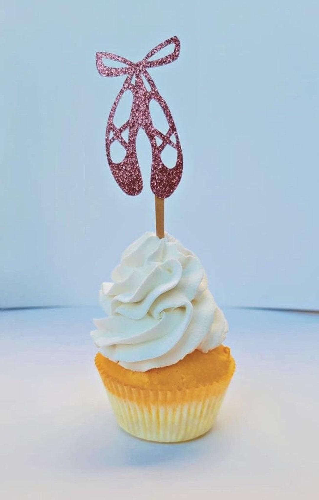 Ballerina Slipper Cupcake Toppers Ballerina Birthday Decor, Ballerina ...