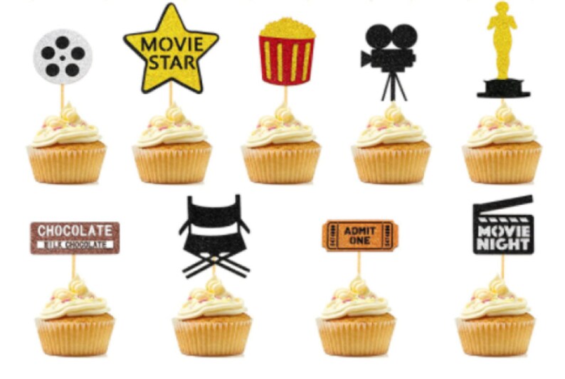 Movie Cinema Night Clapboard Director cake Topper | Etsy