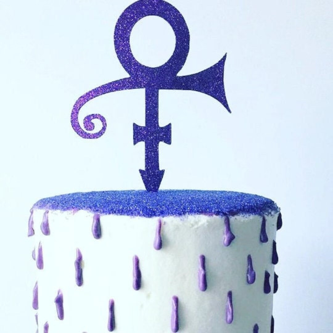 Purple Symbol Cake Topper Floral Pick Centerpiece - Etsy
