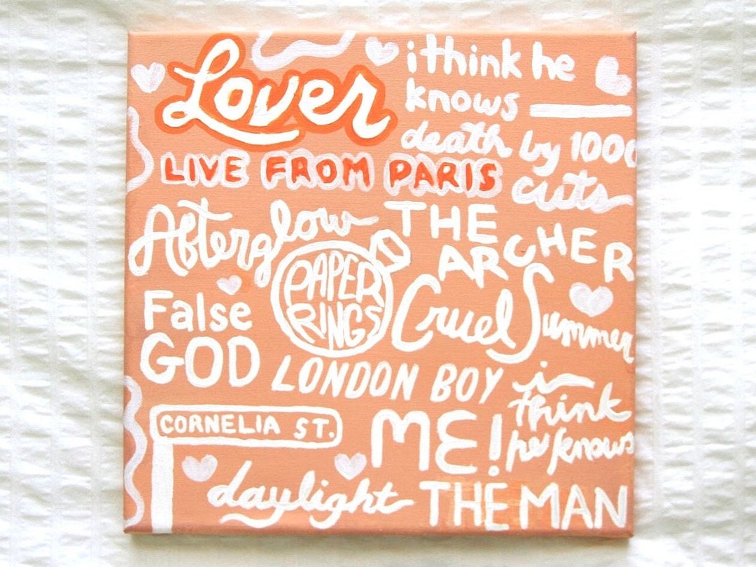 Lover Taylor Swift Tracklist Painting Lover Album Taylor's Version ...