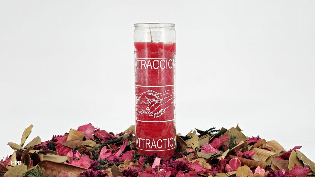Very Strong Attraction Candle to Draw in Attention, New Love, Wealth ...